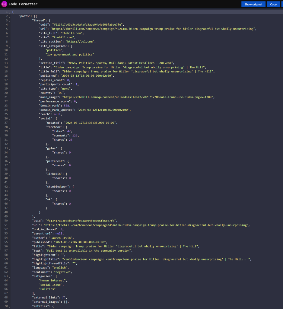 Quick Guide to the Webz.io Free News API Lite | Webz.io